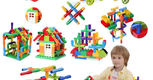 Construction Pipe Building Blocks